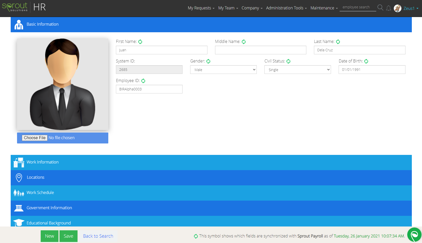 Services - Employee Service - Sprout Developer Portal